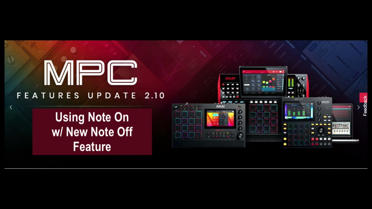 Akai MPC 2.10 Update: Note Off feature