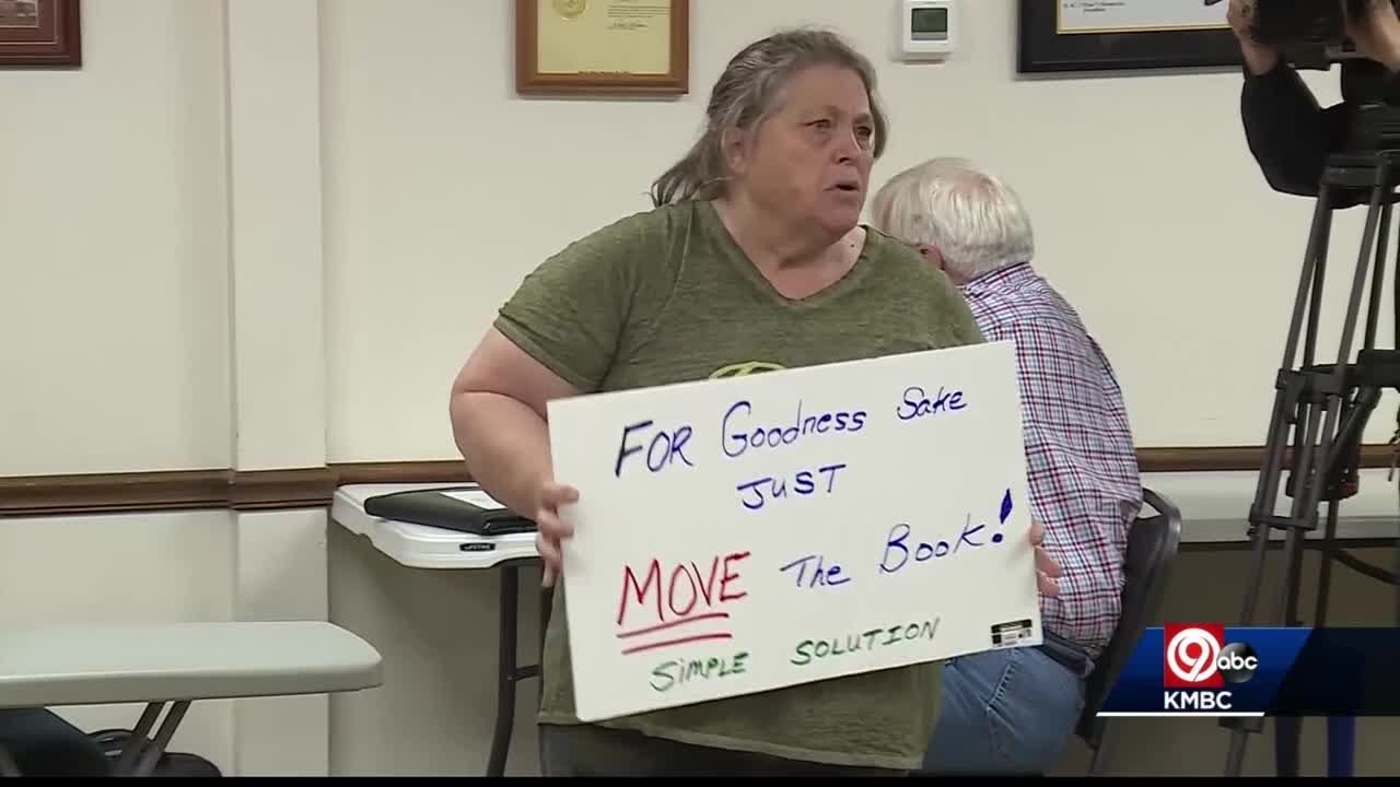 Cass County public library children's book ban protest