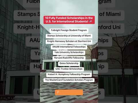 "Top 10 Fully Funded Scholarships in the USA 🇺🇸 for 2024! Study for FREE!" | @Explorewithrahul-x4g