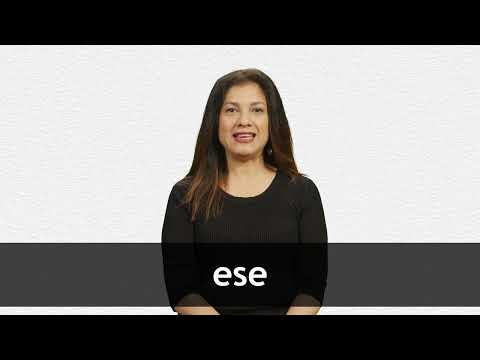 English Translation of “ESE” | Collins Spanish-English Dictionary