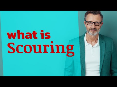 Scouring | Definition of scouring 📖 📖
