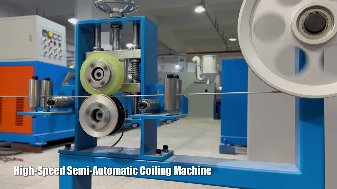 ⚡ High-Speed Semi-Automatic Wire Coiling Machine in Action!