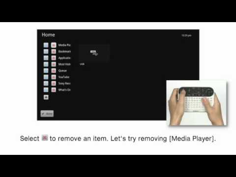 "Customizing the Home screen"(Internet TV / Internet TV Box)