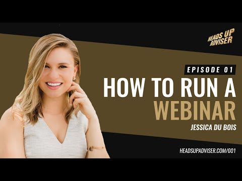 How To Run a Benefits Webinar with Jessica DuBois (webinar tutorial for insurance brokers)