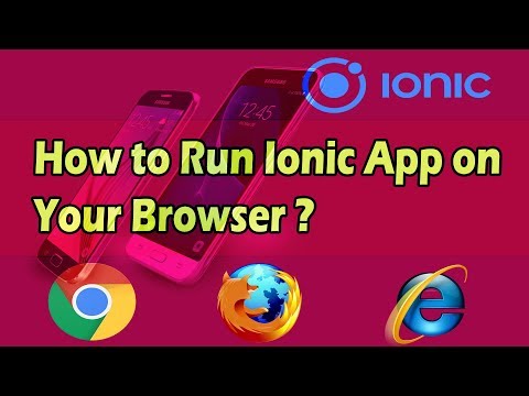 How to Run Ionic App on Any Browser ? | Bangla Tutorial