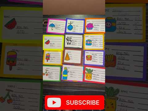 Diy Homemade slips / how to make name stickers || #shorts #sticker