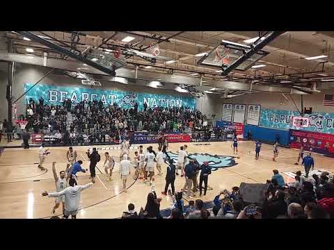 2023-24 Baruch Men's Basketball Wins CUNYAC Championship - Final Shot & Team Celebrations