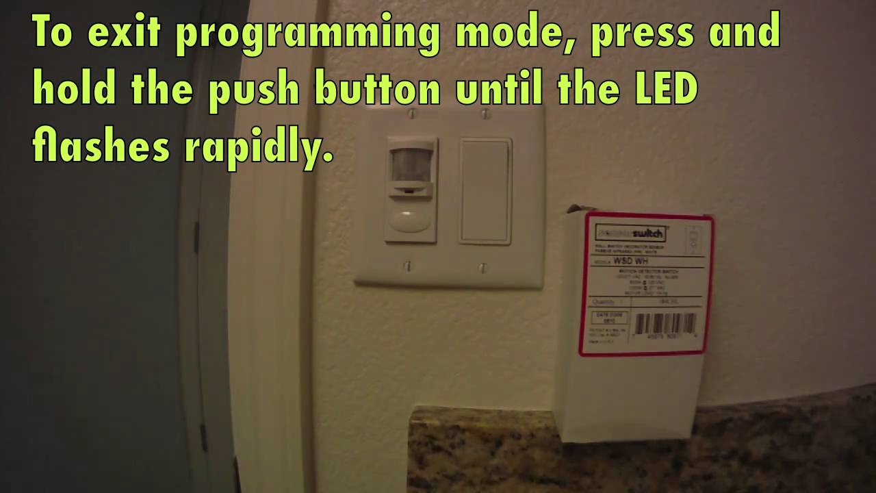 Sensor Switch WSD time delay programming.mov