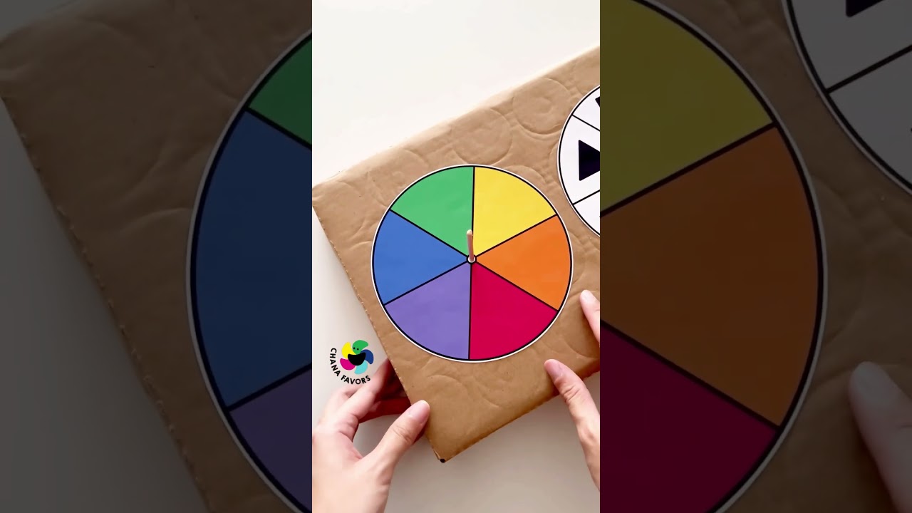 Color Shape Spin Printable #chanafavors