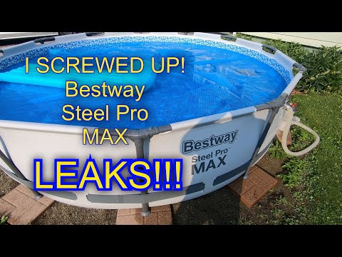 BESTWAY STEEL PRO MAX. I screwed up the install! #bestway #steelmaxpro #intex