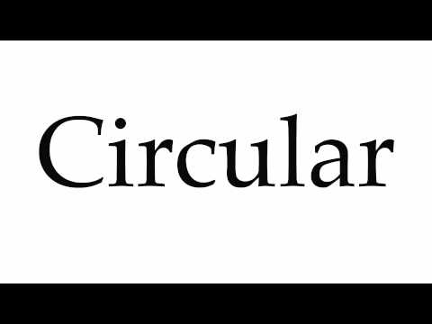 How to Pronounce Circular