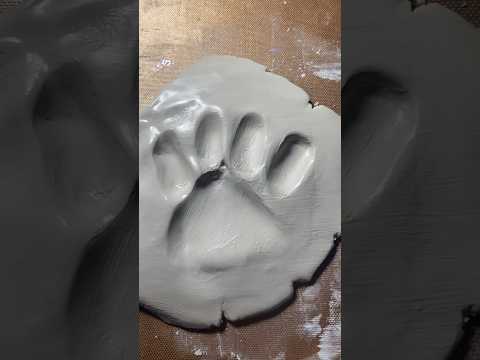 Making my paw print! | Not Original? | #therian #art #clay | 🐾