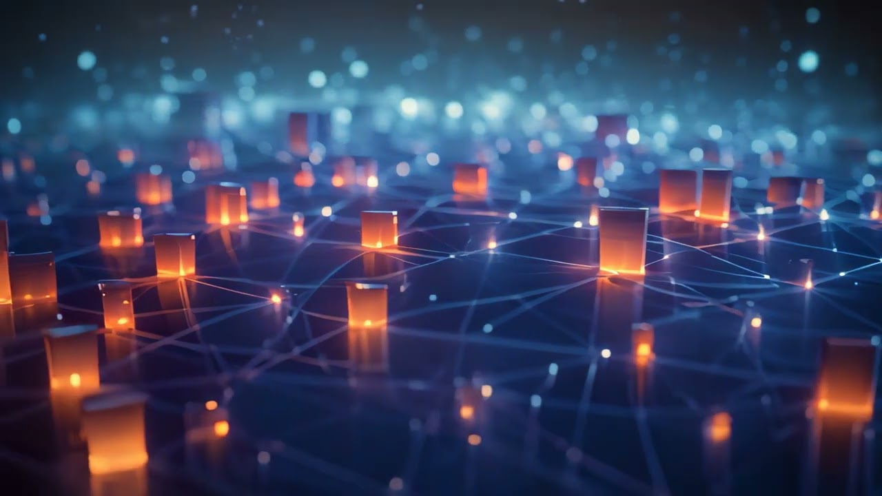 3D rendering of technology background with connection lines and dots. Network concept, Abstract