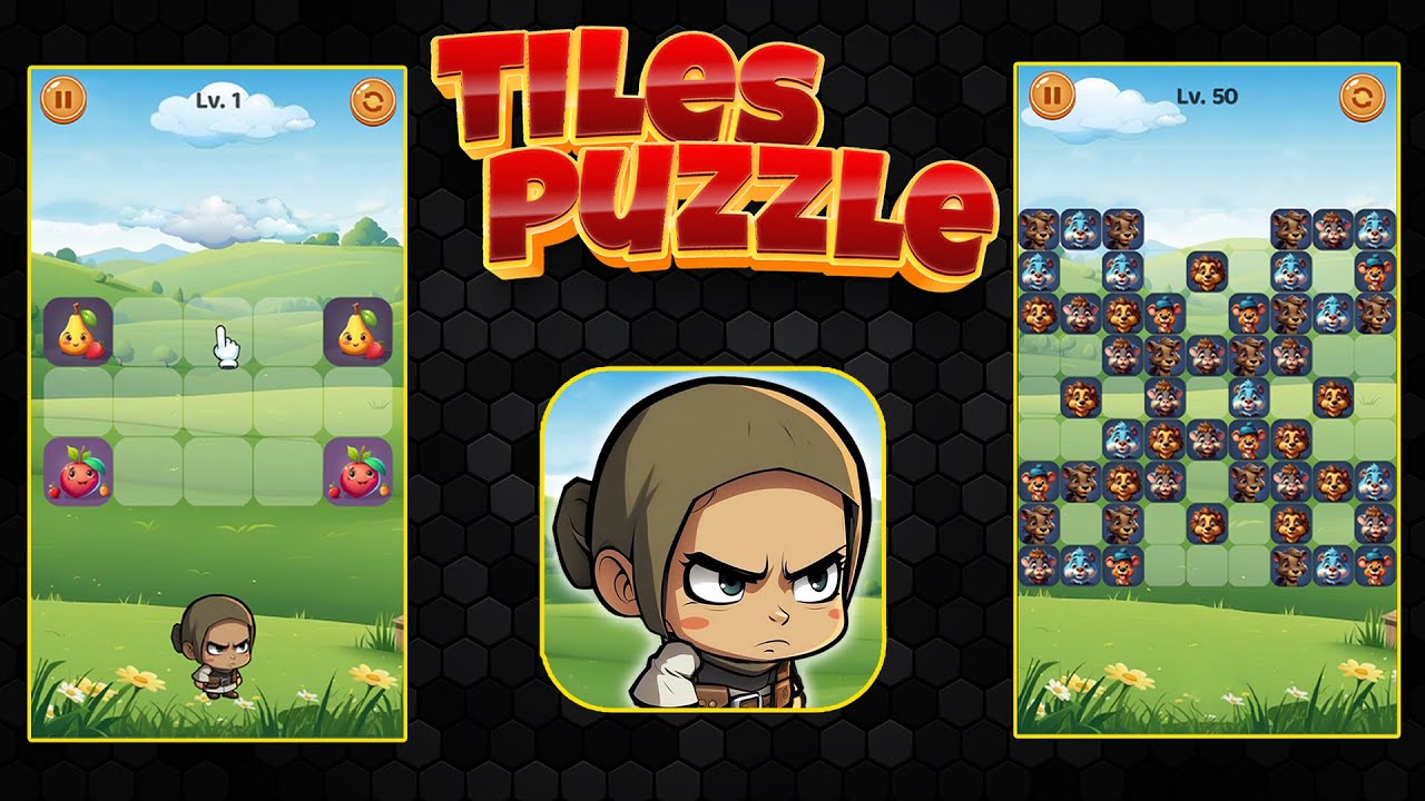 Tiles Puzzle || Construct 3 Game Template || Source code
