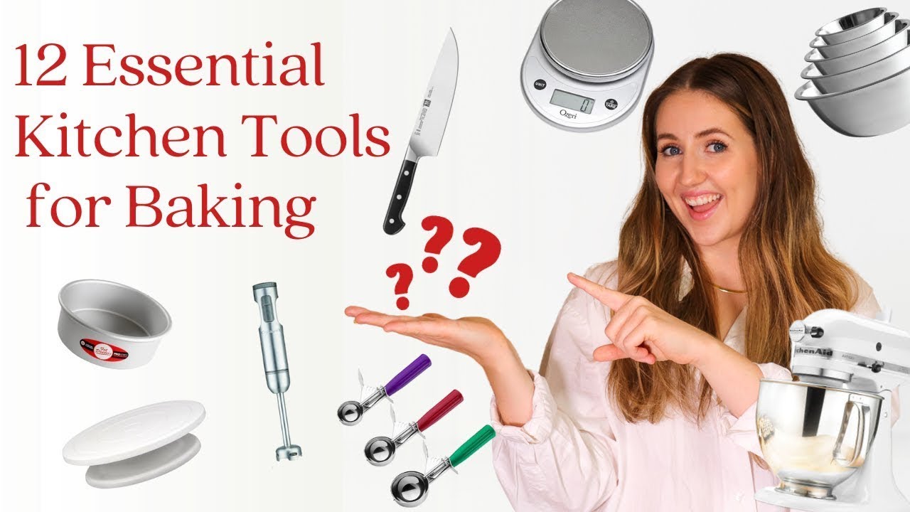 12  Essential Kitchen Tools for Baking (Become a GREAT Baker!) | w/ Amazon links