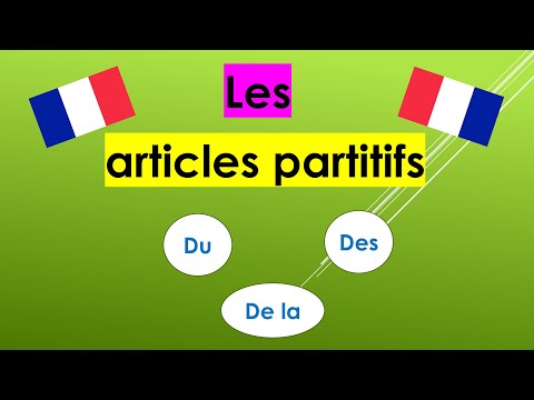 Les articles partitifs : du, de la, de l' et des.