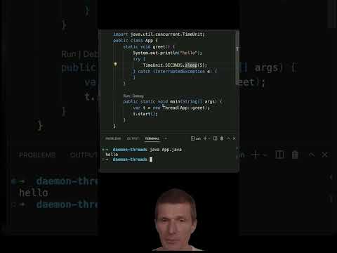 What are Daemon Threads? #java #shorts