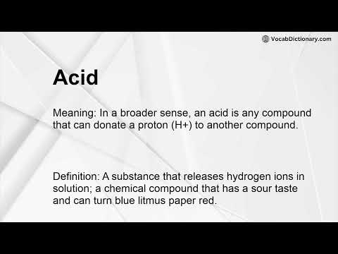 Acid Meaning