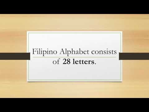 28 Letters in Filipino Alphabet
