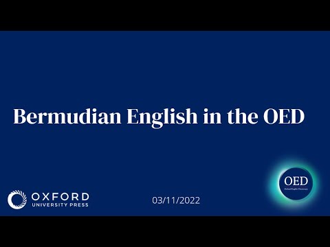 Bermudian English in the Oxford English Dictionary