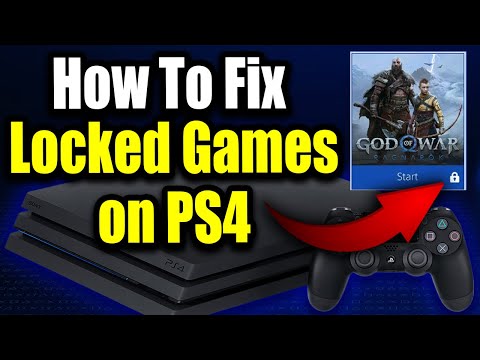 How to Fix Locked Games on PS4! PS4 Unlock Games Easy Fix!