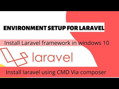 how to install laravel on windows 10 || download and install laravel framework in windows
