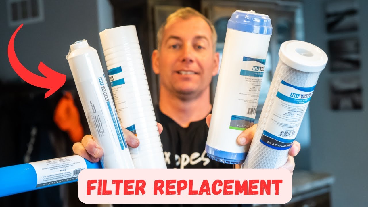 NU Aqua Reverse Osmosis Filter System Filter Replacement Unboxing and Replacement - DIY Plumbing