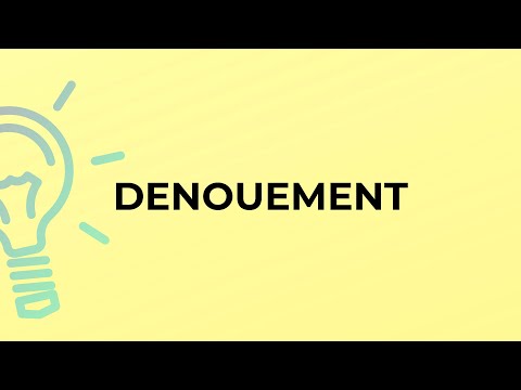 What is the meaning of the word DENOUEMENT?