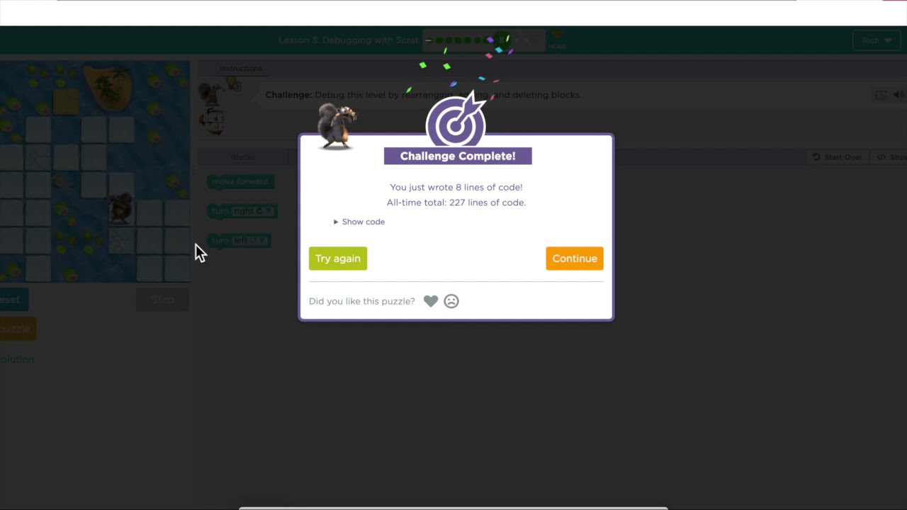 Code.org Express Course (2020) - Lesson 3 Solutions