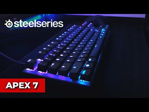 SteelSeries Apex 7 TKL - Unboxing, RGB Settings & Typing Sounds (Red Switch)