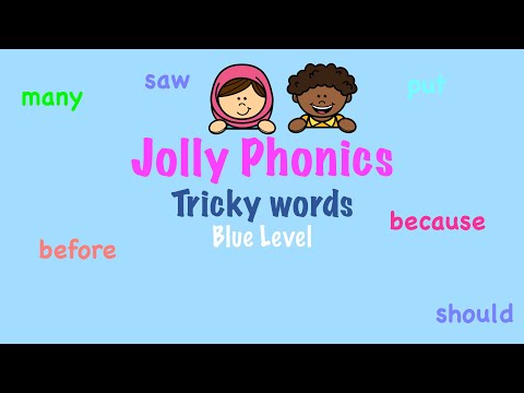 Jolly Phonics Tricky words【Blue Level】