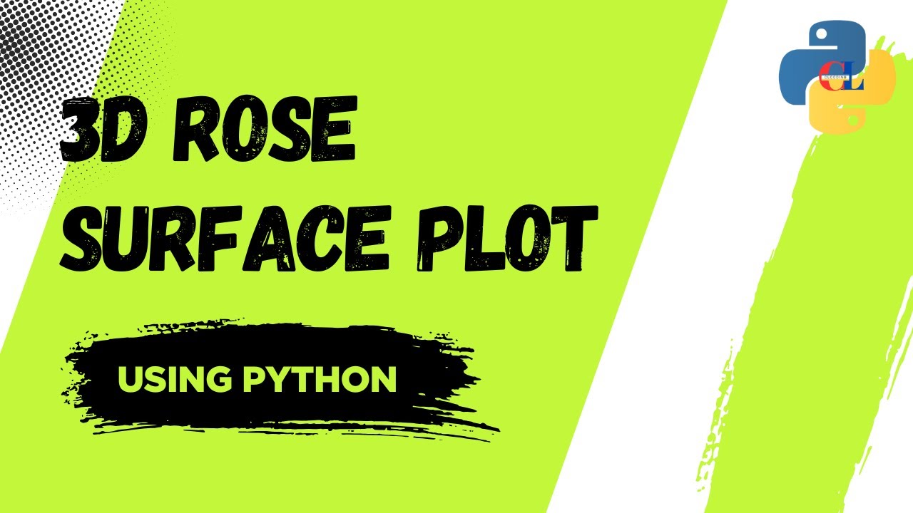3D Rose Surface Plot using Python