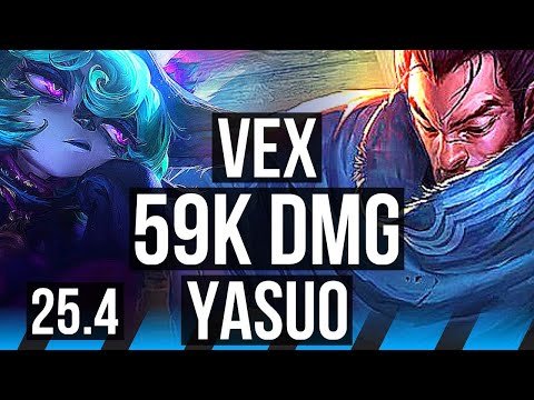 VEX vs YASUO (MID) | 59k DMG, Comeback, Godlike | EUW Challenger | 25.4
