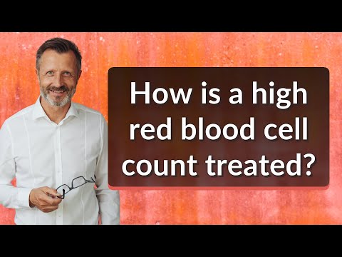 How is a high red blood cell count treated?