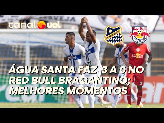 Água Santa faz 3 a 0 no Red Bull Bragantino e vence a 1ª no Paulistão