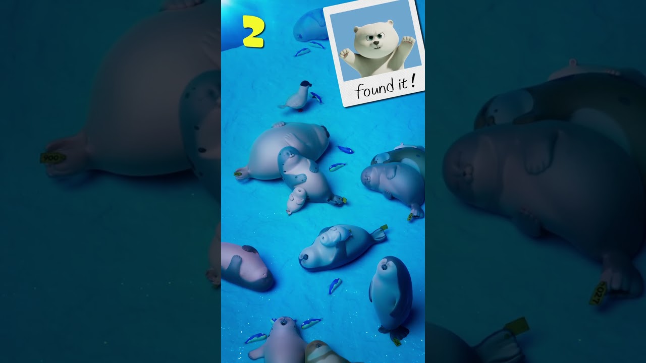 Can You Find the Baby Polar Bear? #shorts