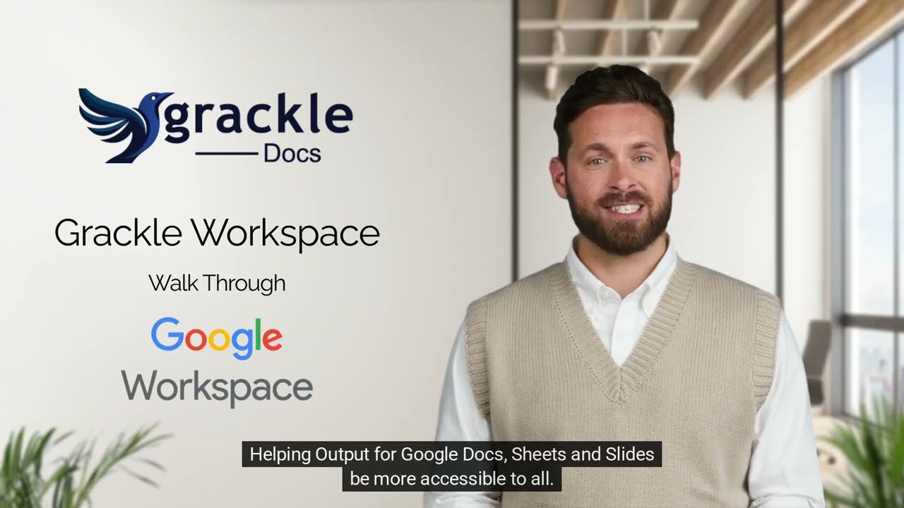 Grackle Workspace Walk Through