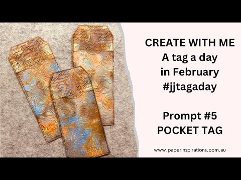 A Tag a Day in February 2024 #5 - POCKET TAG #jjtagaday #junkjournal #ephemera #tags #tag