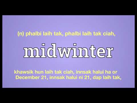 midwinter meaning in English Ngawn