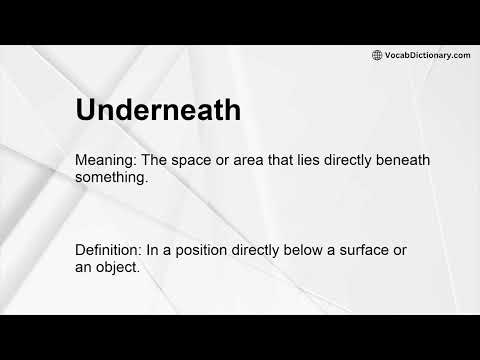 Underneath Meaning