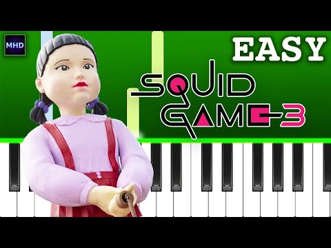 SQUID GAME - Knock, Knock | Jump Rope Song - EASY Piano Tutorial