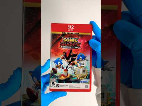Sonic X Shadows Generations #nintendoswitch2 #unboxing #shortvideo #ytshorts