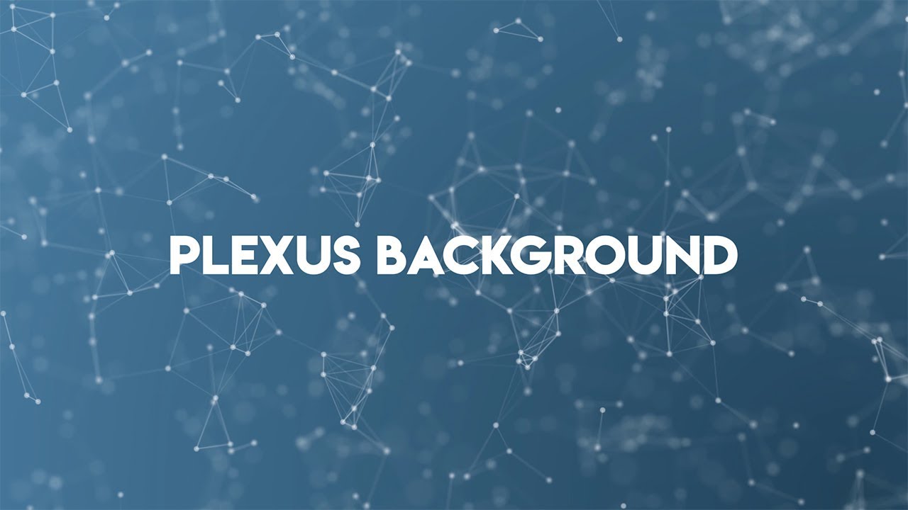 Abstract Plexus Background, After Effects Tutorial & Template