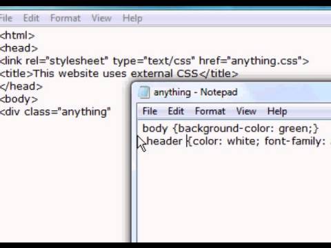 CSS Website Design Tutorial - External Style Sheets