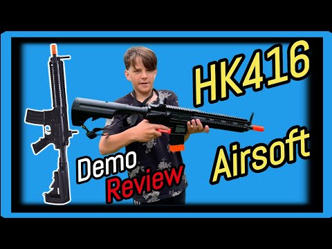 HK Heckler & Koch HK416 AEG 6mm BB Airsoft Rifle Review and Demonstration