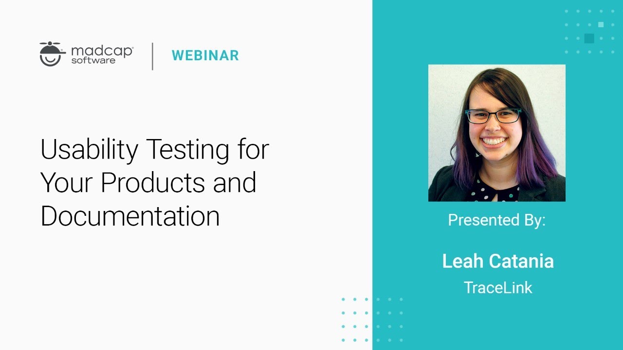 Usability Testing for Your Products and Documentation