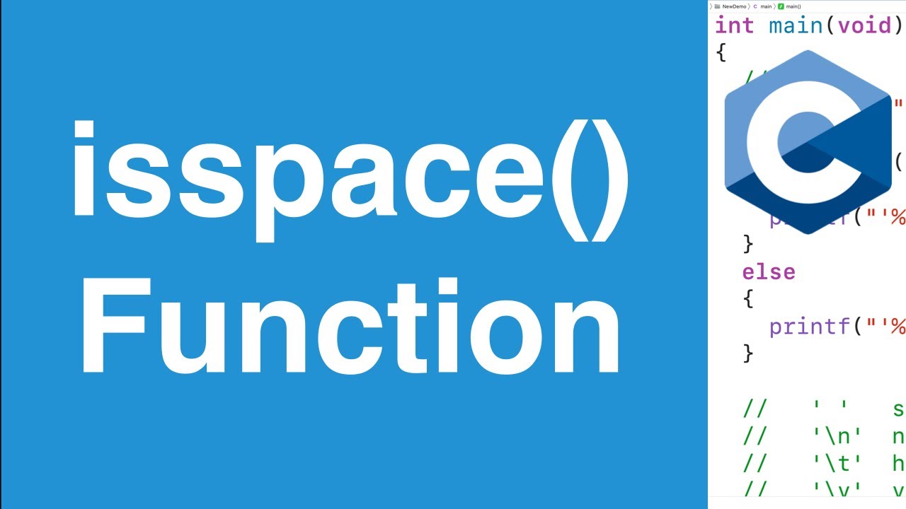 isspace() Function | C Programming Tutorial