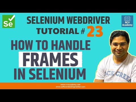 Learn Selenium WebDriver Tutorial 23 How to Handle Frames in Selenium - Mind Luster
