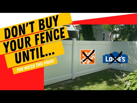 DON’T Buy A Fence From Home Depot Until You Watch This! - H&J Fence Supply Company
