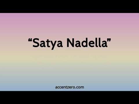 Pronounce "Satya Nadella" - Brazilian accent vs. native U.S.